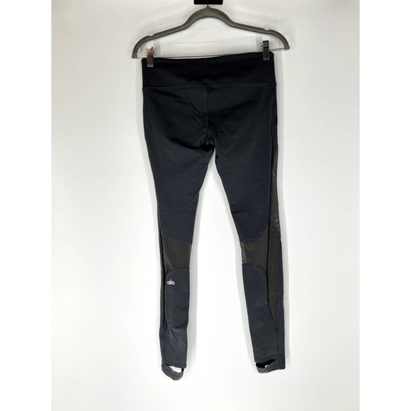 ALO Yoga | Pants & Jumpsuits | Alo Yoga Dark Grey Mesh Leggings M ...